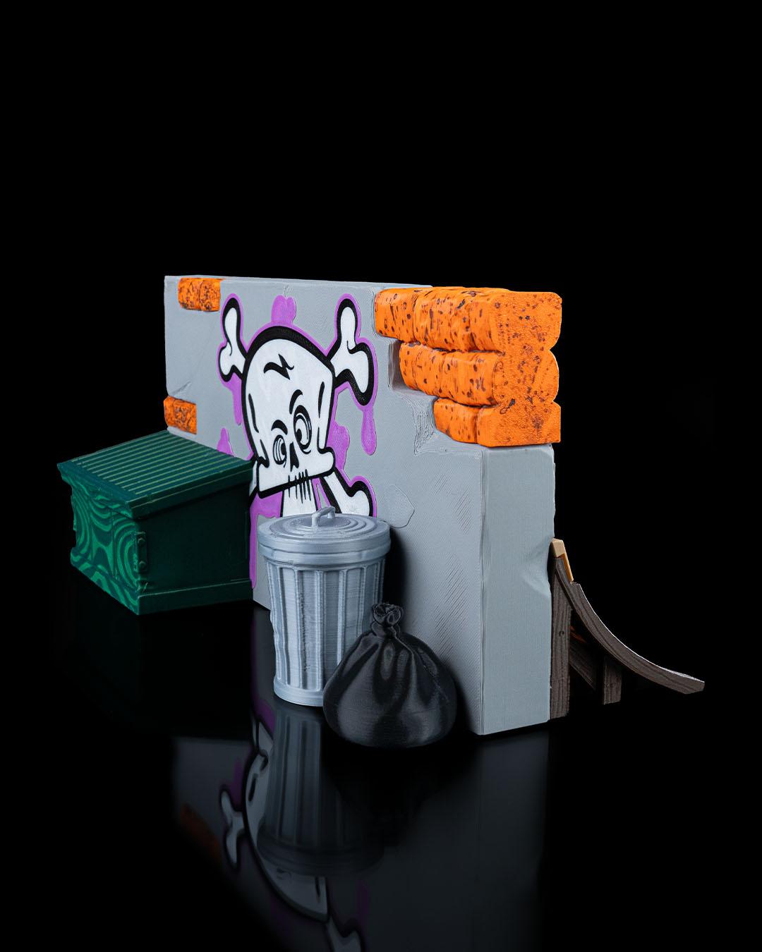 Graffiti Wall – 3D Printed Fingerboard Skate Park | Mini Fingerboard ...