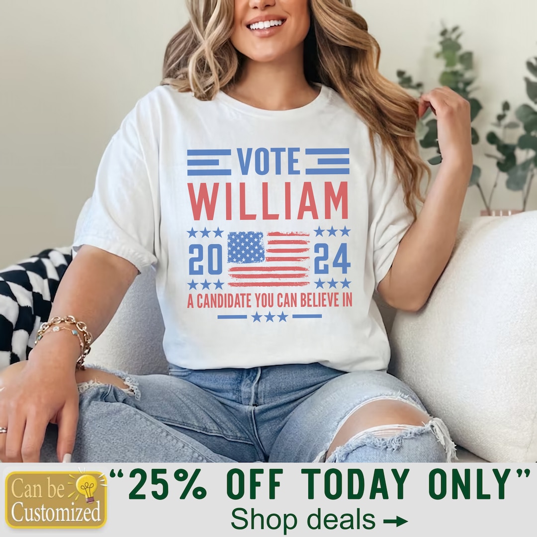 Custom Election Shirt, Personalized 2024 Election Shirt, Vote Shirt ...