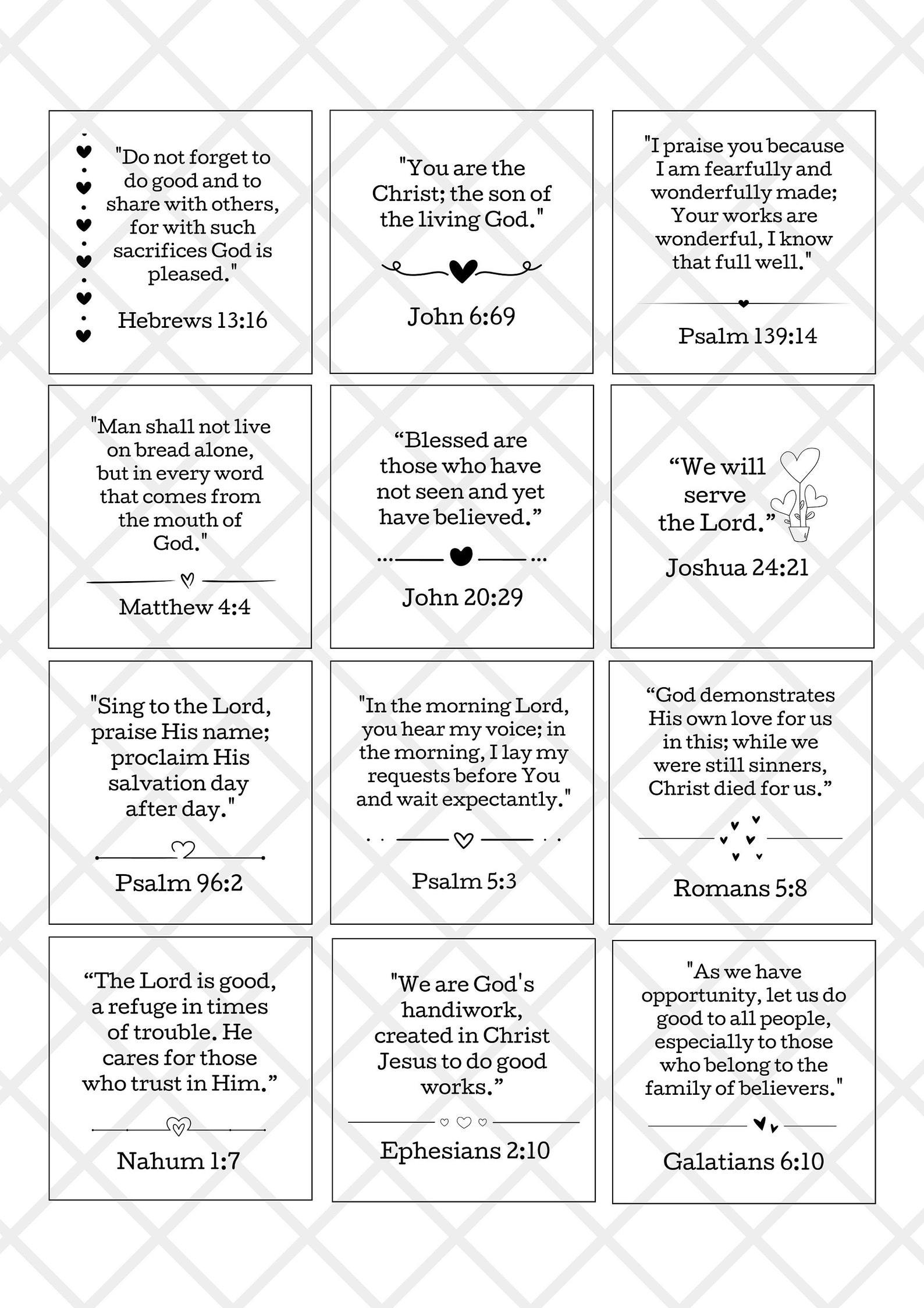 36 Printable Encouraging Bible Verse Cards, Printable Verse, Scripture ...