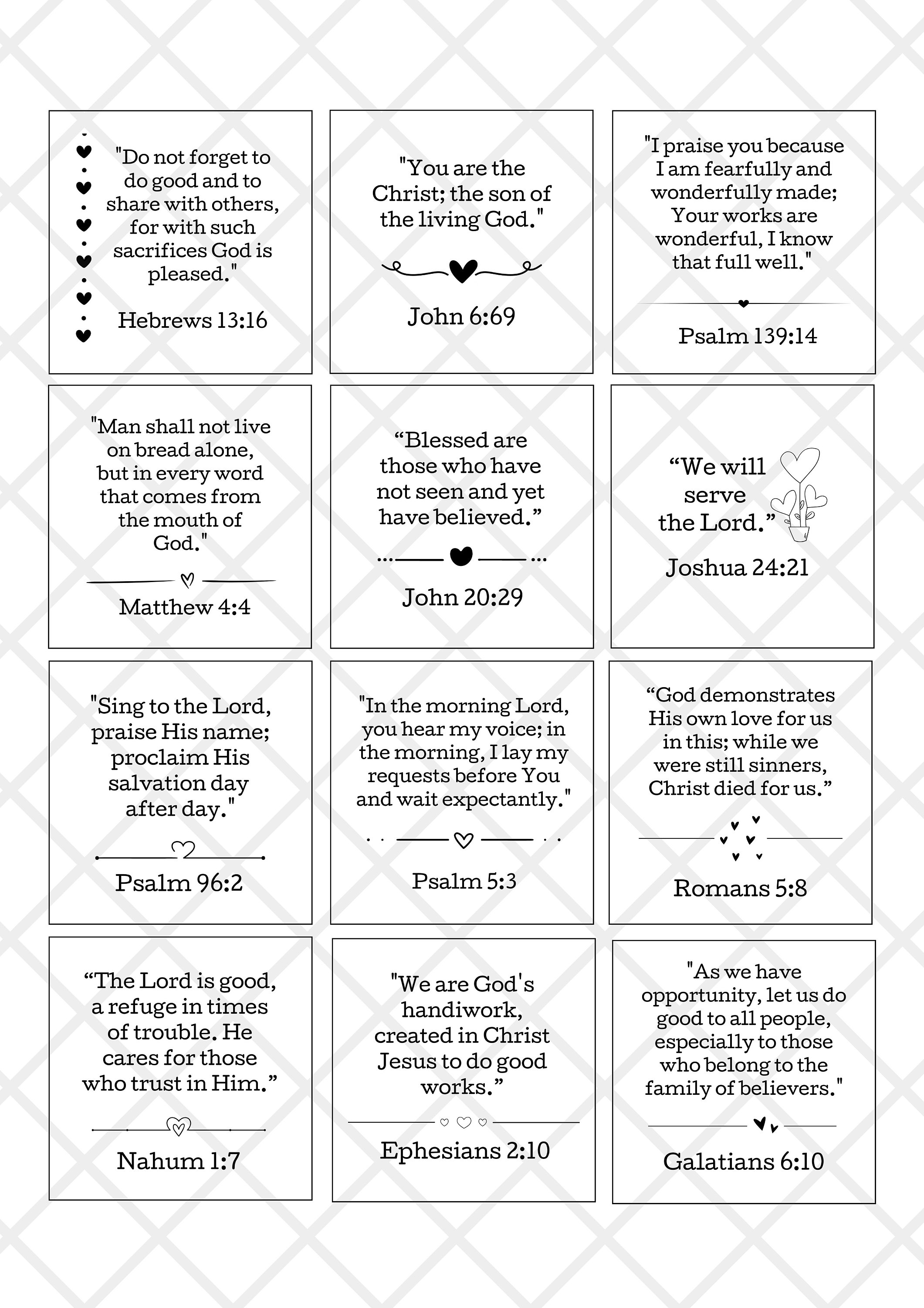 36 Printable Encouraging Bible Verse Cards, Printable Verse, Scripture ...
