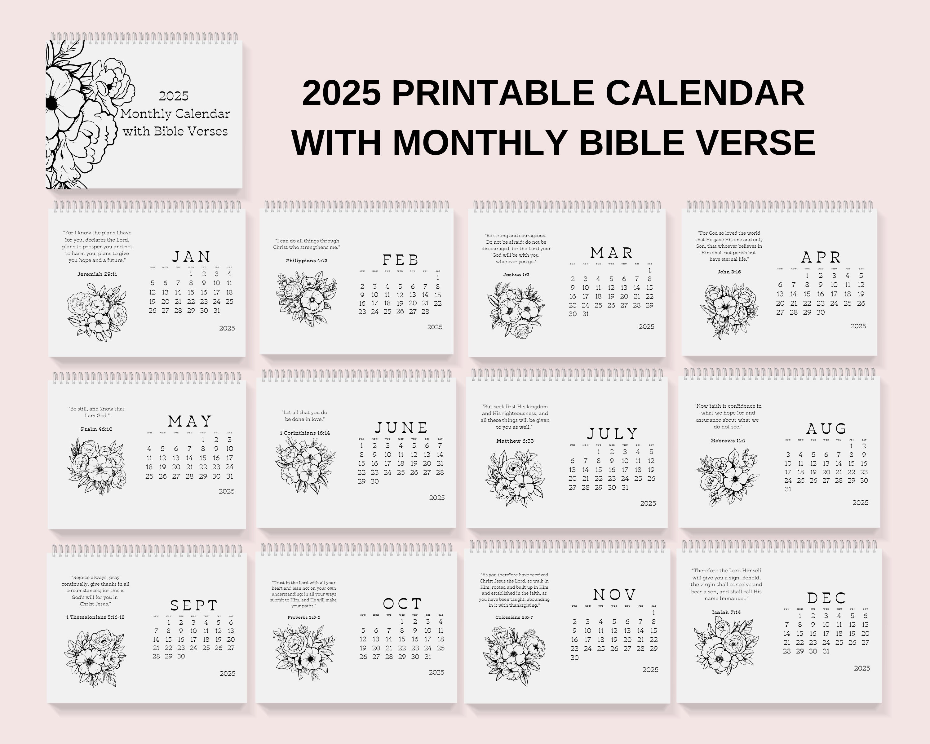 Printable Calendars With Bible Verses Walter Drake Bible Verse Monthly