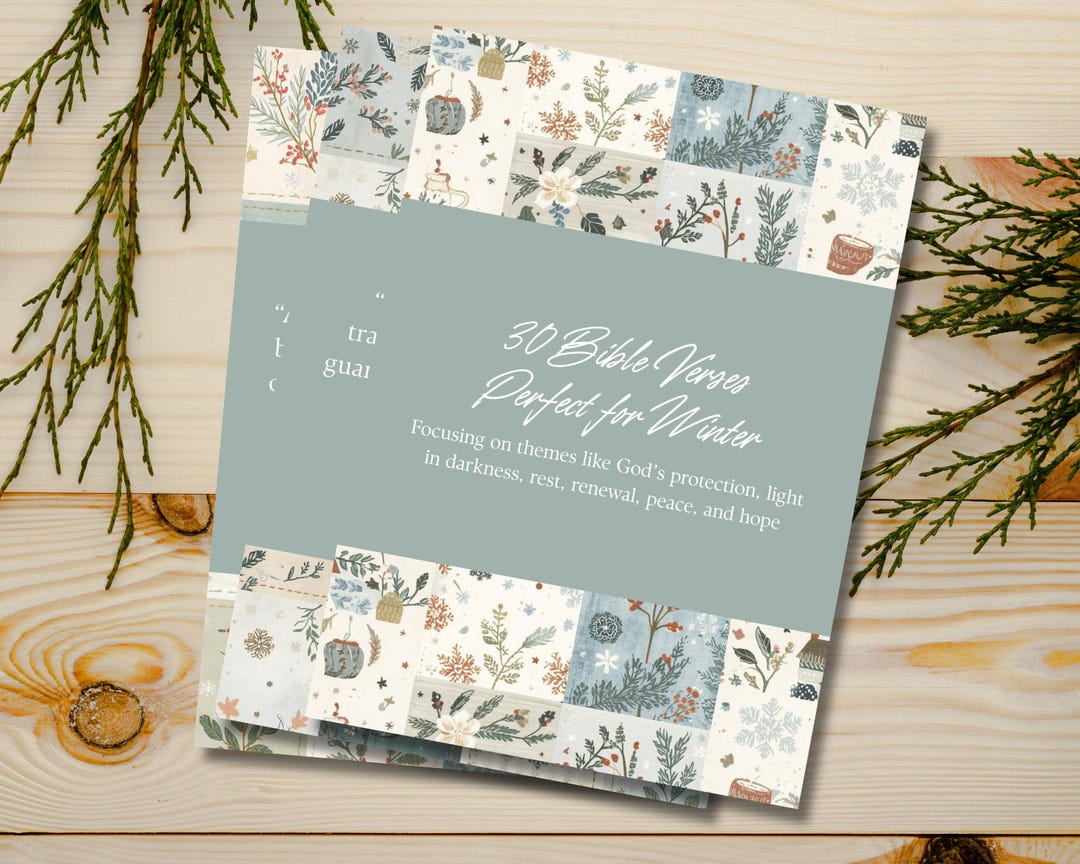 Printable Winter Bible Verse Cards – 30 Scripture Cards for ...