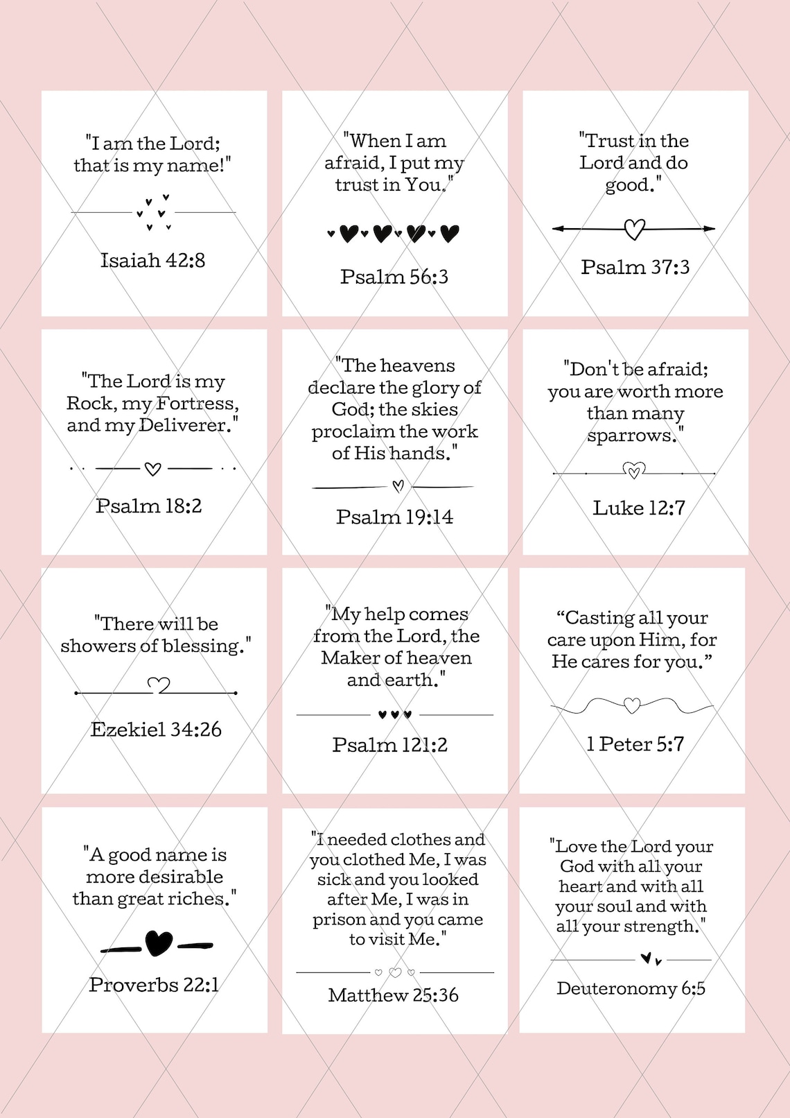 36 Printable Encouraging Bible Verse Cards Printable Verse Scripture