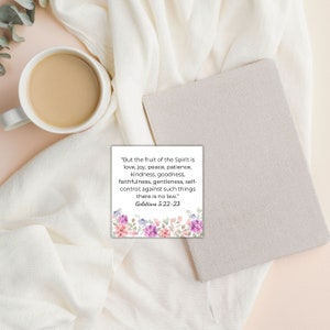 Printable Bible Verse Cards: Watercolor Floral Christian Encouragement ...