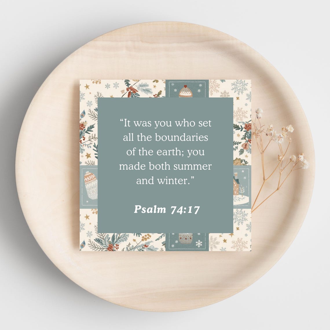 30 Winter Bible Verse Cards Printable – Mini Scripture Cards for ...