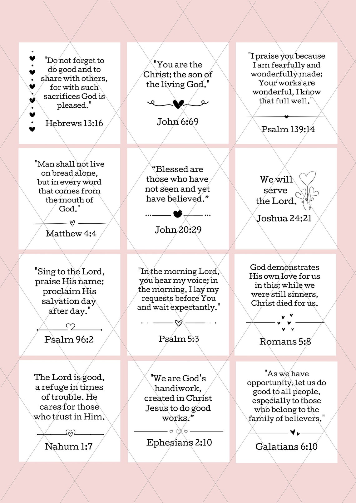 36 Printable Encouraging Bible Verse Cards, Printable Verse, Scripture ...