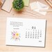 2025 Printable Monthly Calendar With Bible Verse and Watercolor Flower ...