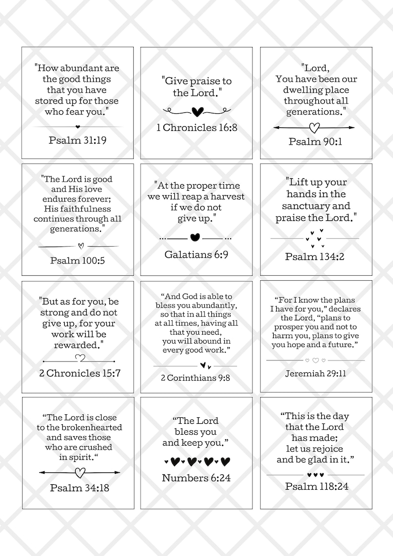 36 Printable Encouraging Bible Verse Cards, Printable Verse, Scripture ...