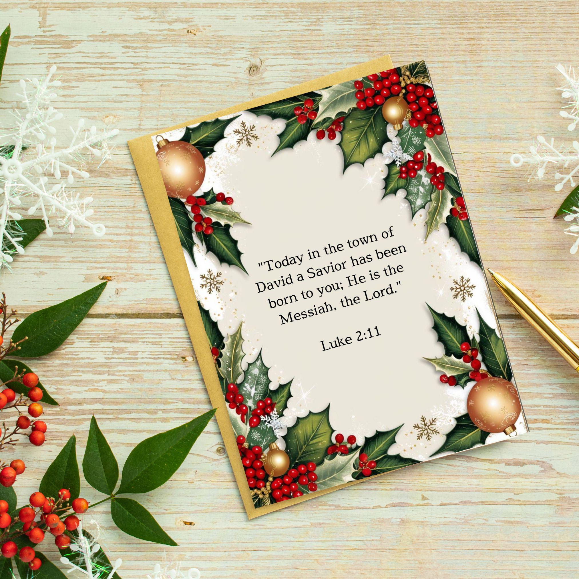 36 Printable Christmas Bible Verse Cards, Holiday Scripture Cards ...