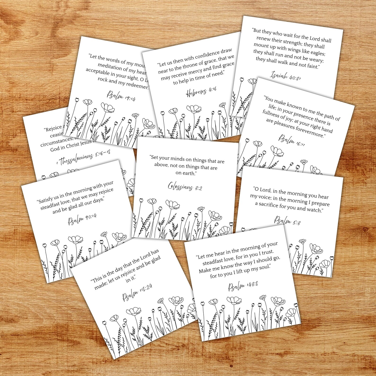 Printable Bible Verse Cards: Daily Devotions for Christian Women ...
