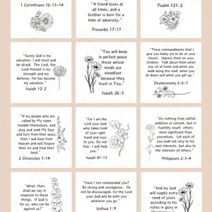 Encouraging Bible Verse Cards: Scripture Affirmations (PDF Printable ...