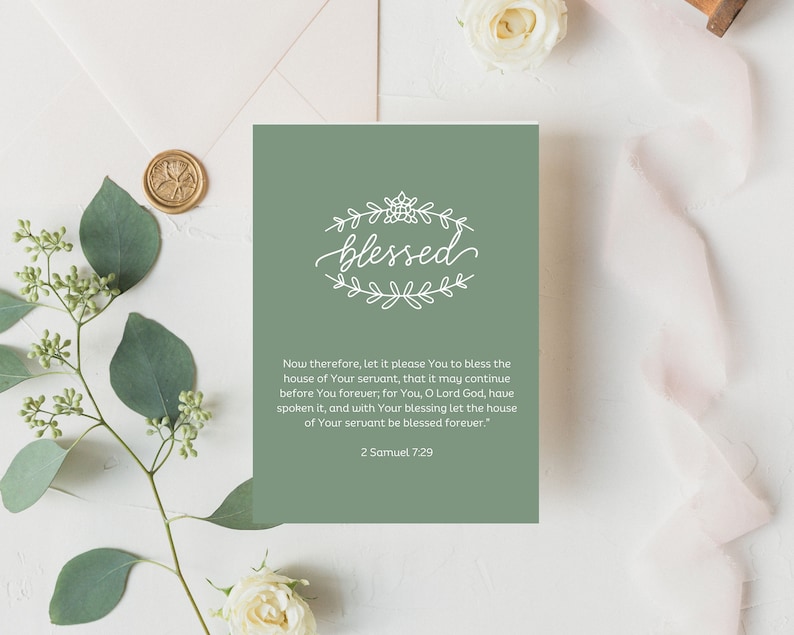 Printable Housewarming Card, House Blessing, New House, New Neighbors ...