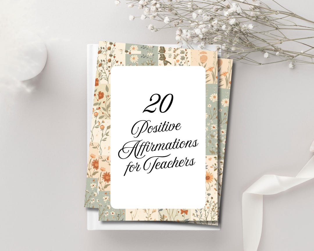 Teacher Affirmation Cards – Printable Classroom Motivation (digital ...
