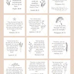 Encouraging Bible Verse Cards: Scripture Affirmations (PDF Printable ...