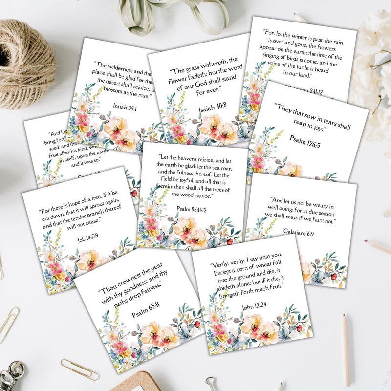 Bible Verse Flowers - Etsy