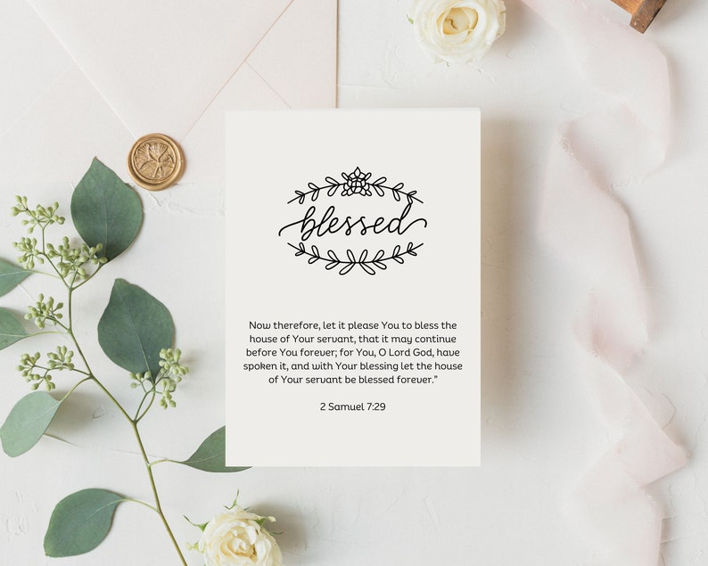 Printable Housewarming Card, House Blessing, New House, New Neighbors ...