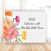 2025 Printable Monthly Calendar With Bible Verse and Watercolor Flower ...