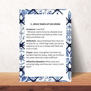 Catholic Stations of the Cross Reflection Cards: Printable Devotional ...