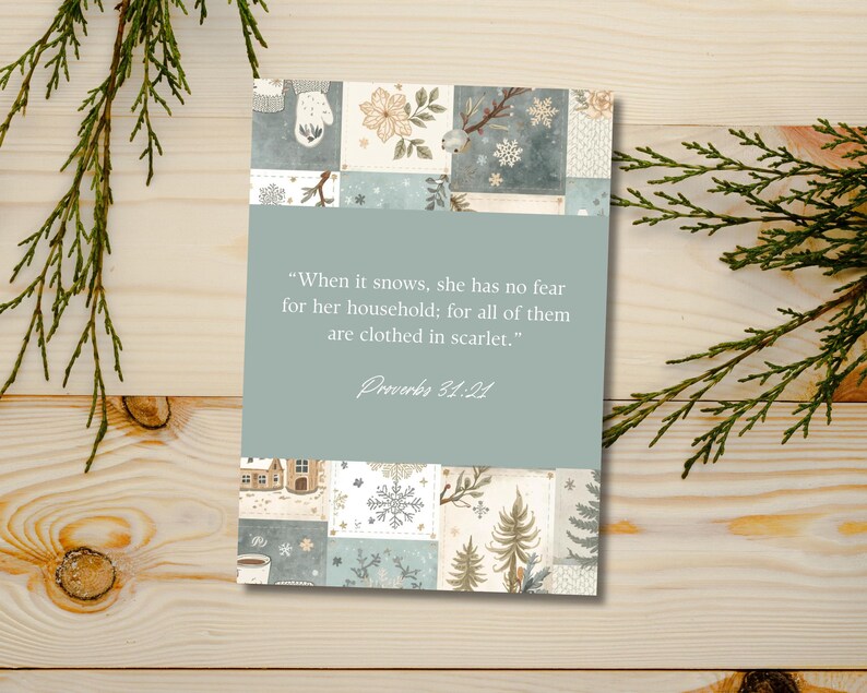 30 Winter Bible Verse Cards Printable – Scripture Cards for ...