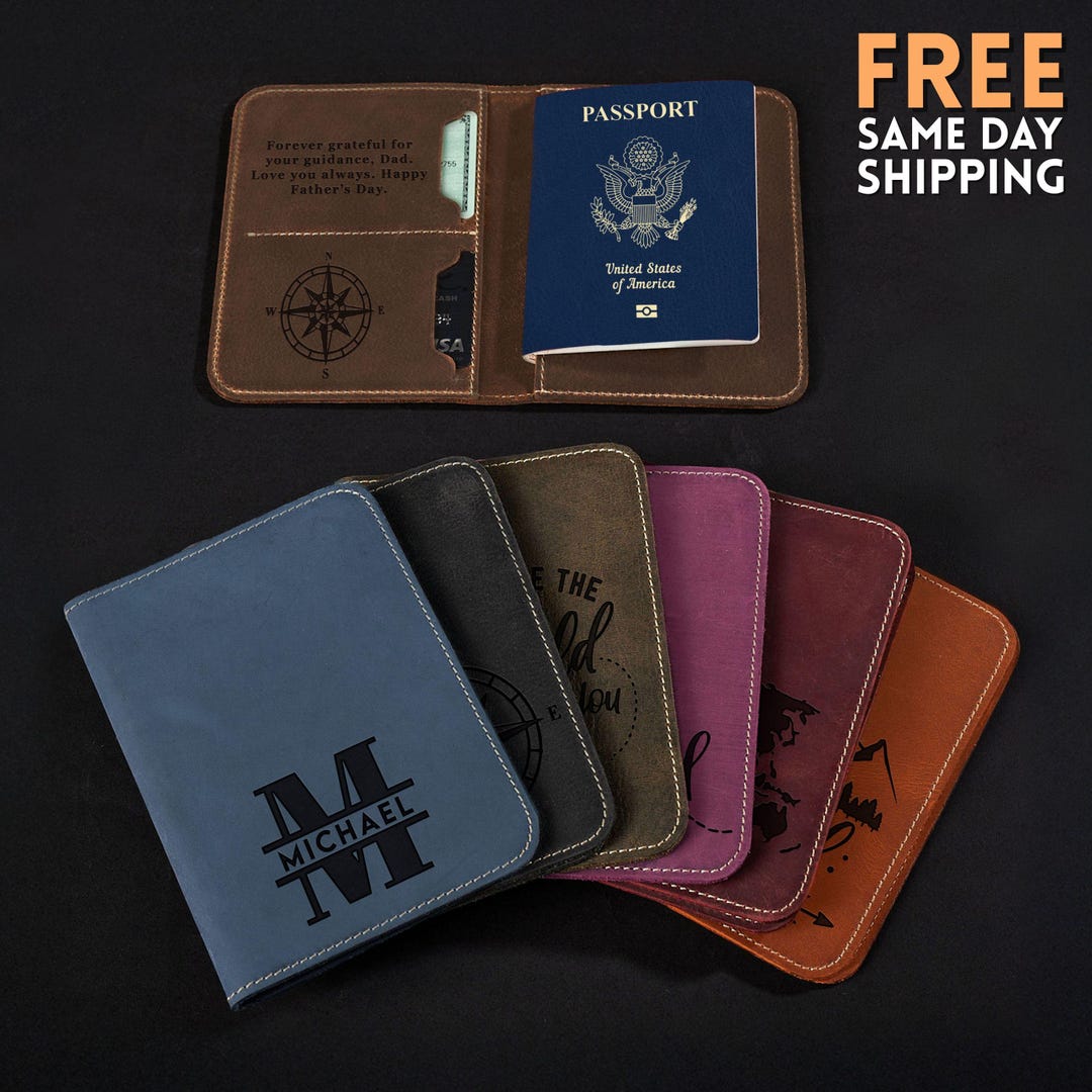 Custom Passport Cover Gift for Husband Wife Boyfriend Girlfriend: Card ...