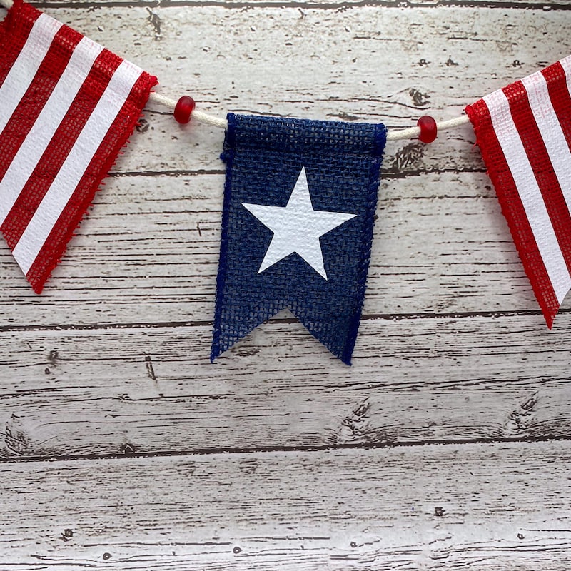 Burlap American Flag - Etsy