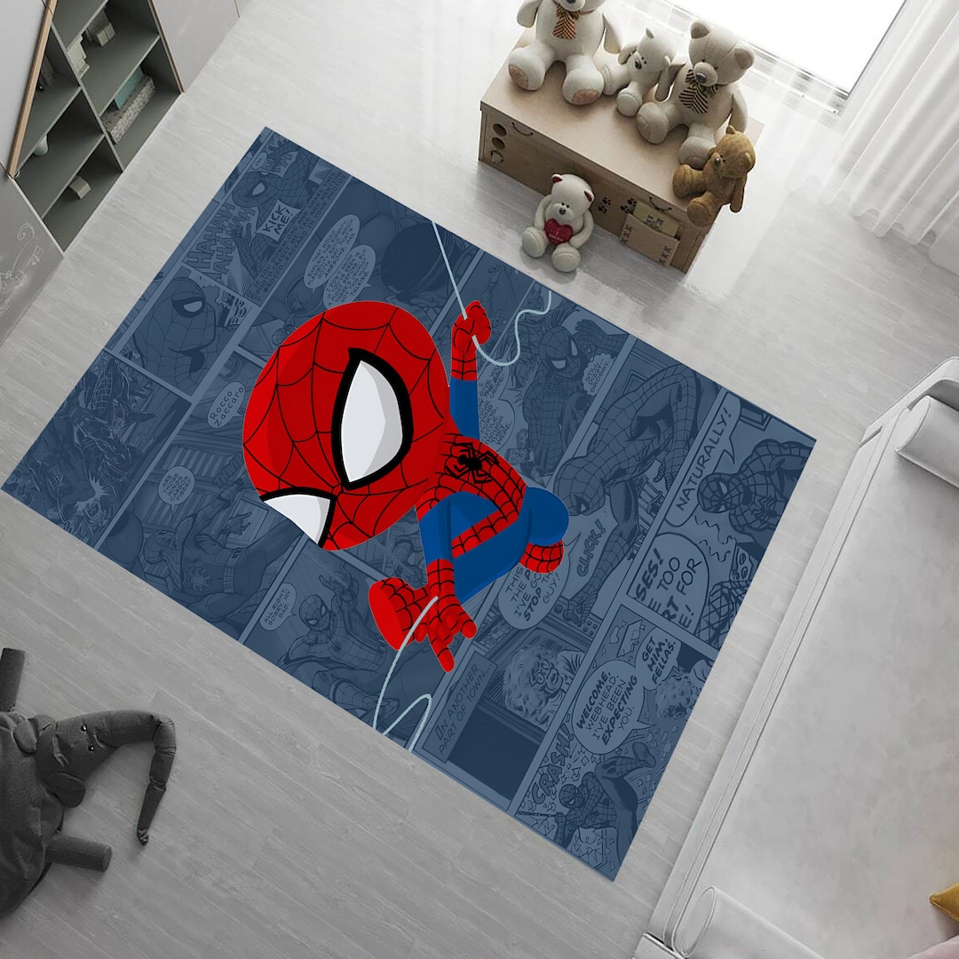 Spiderman Rug,spiderman Pattern Rug,baby Spiderman Rug,rugs for Kids ...