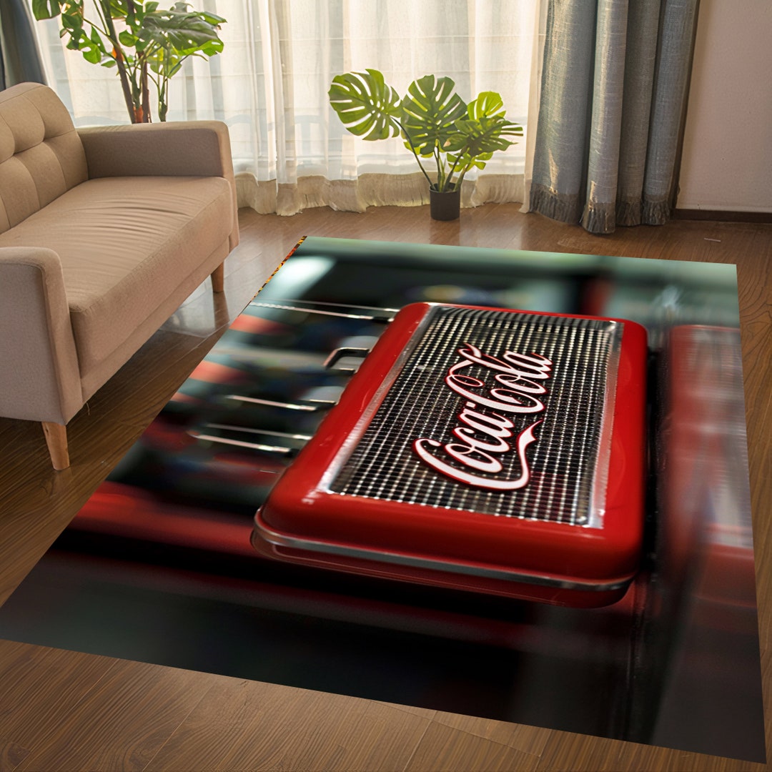 Coca Cola Area Rug, Retro Style, Kitchen Decor - Etsy