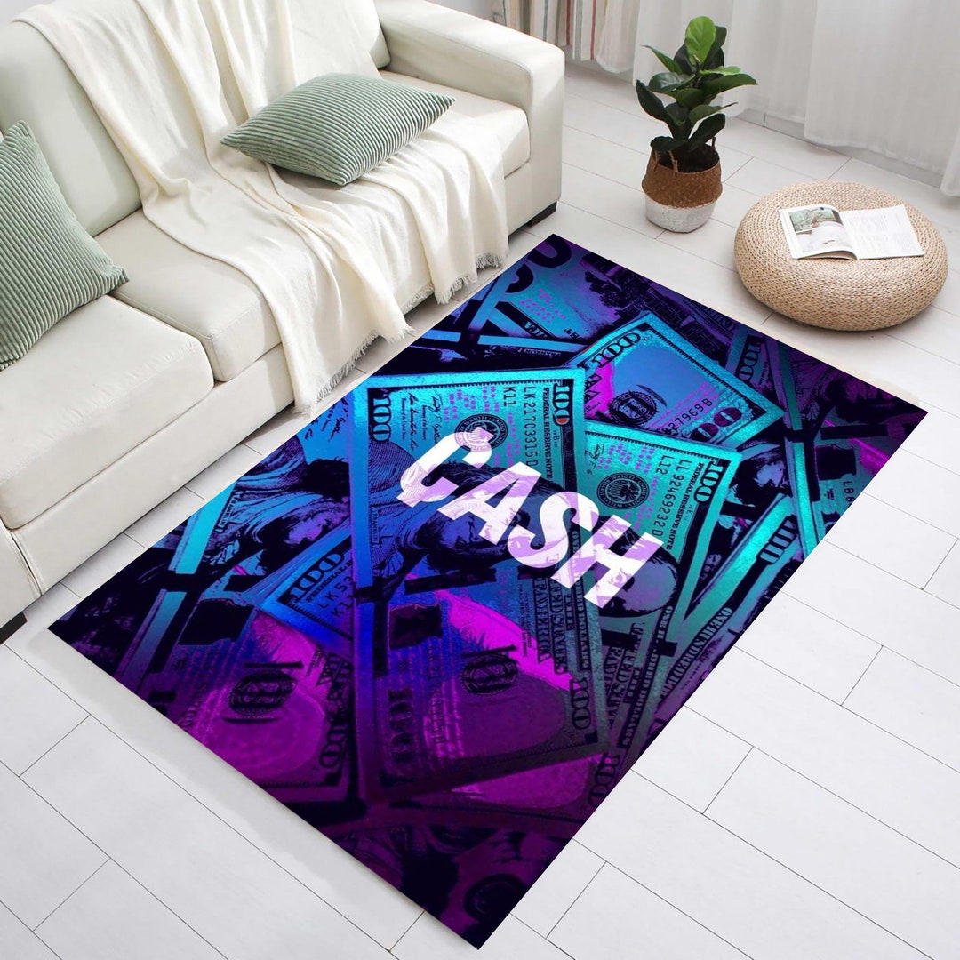 Cash Pattern Rug, Dollars Rug, Dollars Pattern Rugs, Money Rug, Cash ...