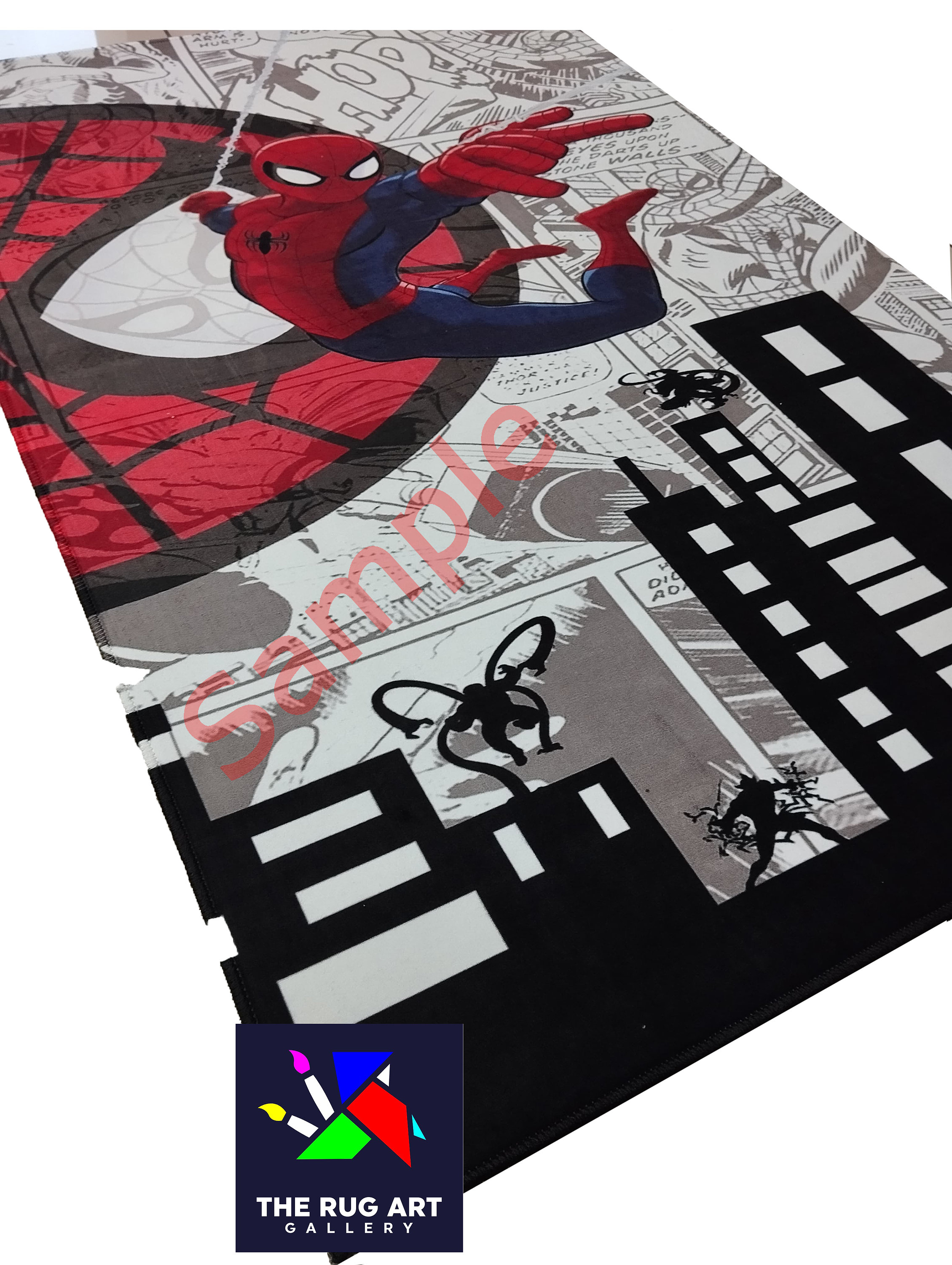 Spiderman Rug,spiderman Pattern Rug,sneakers Rug,spiderman Comic Cover ...