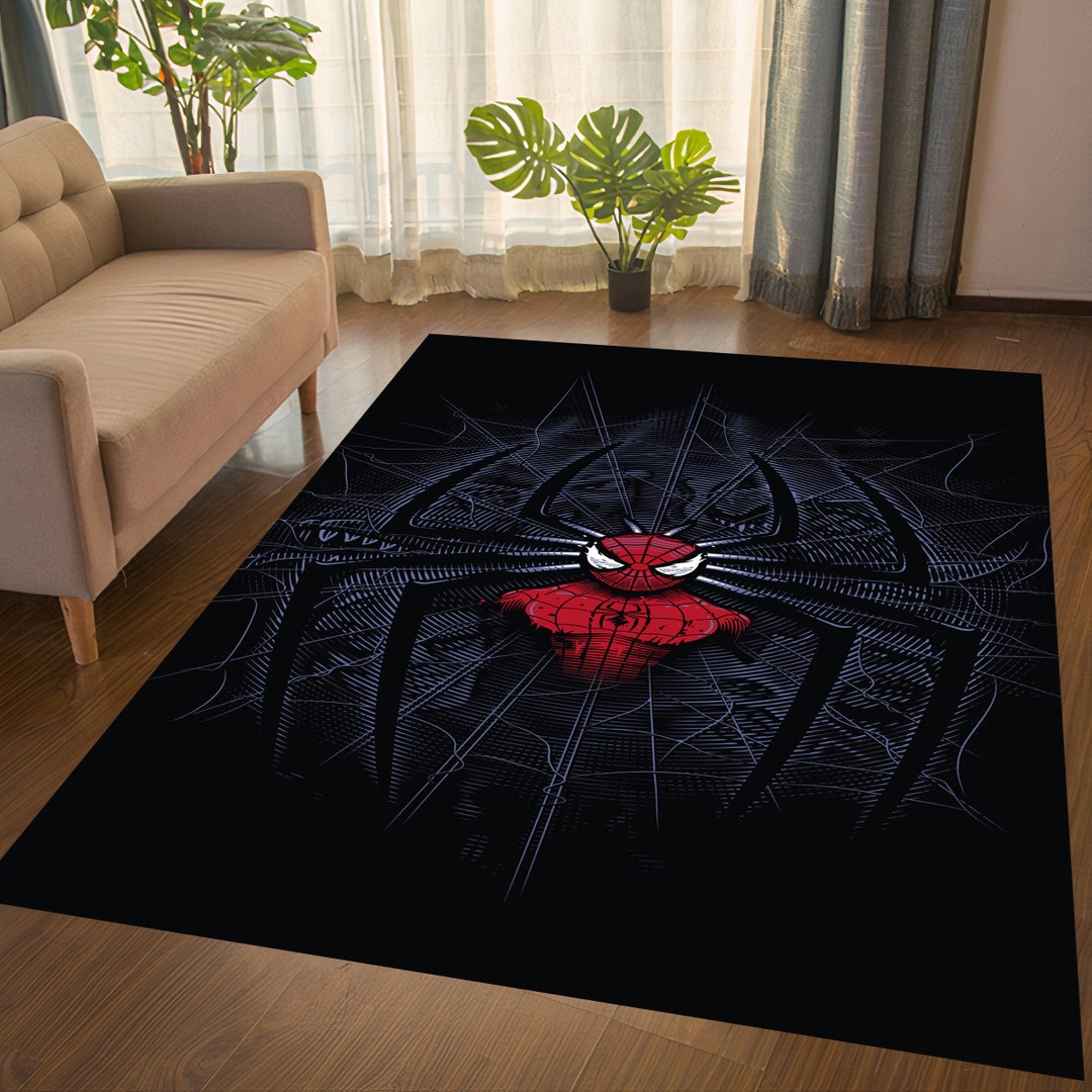 Spiderman Rug,spiderman Pattern Rug,spiderman Comic Rug,spiderman Area ...