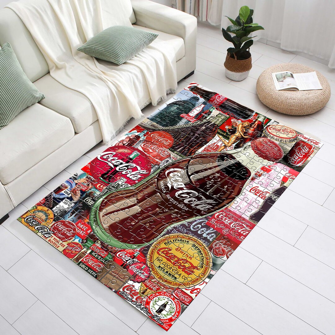 Coca Cola Rug,coca Cola Bottle Rug,cola Rug,coke Rug,kitchen Rug,retro ...