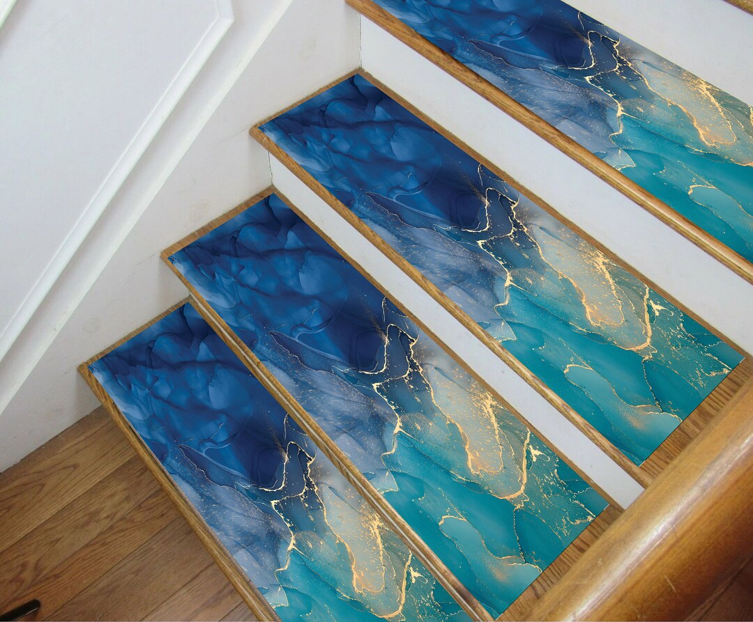 Modern Step Mats,marble Pattern Mats,staircase Renovation,summer Themed ...