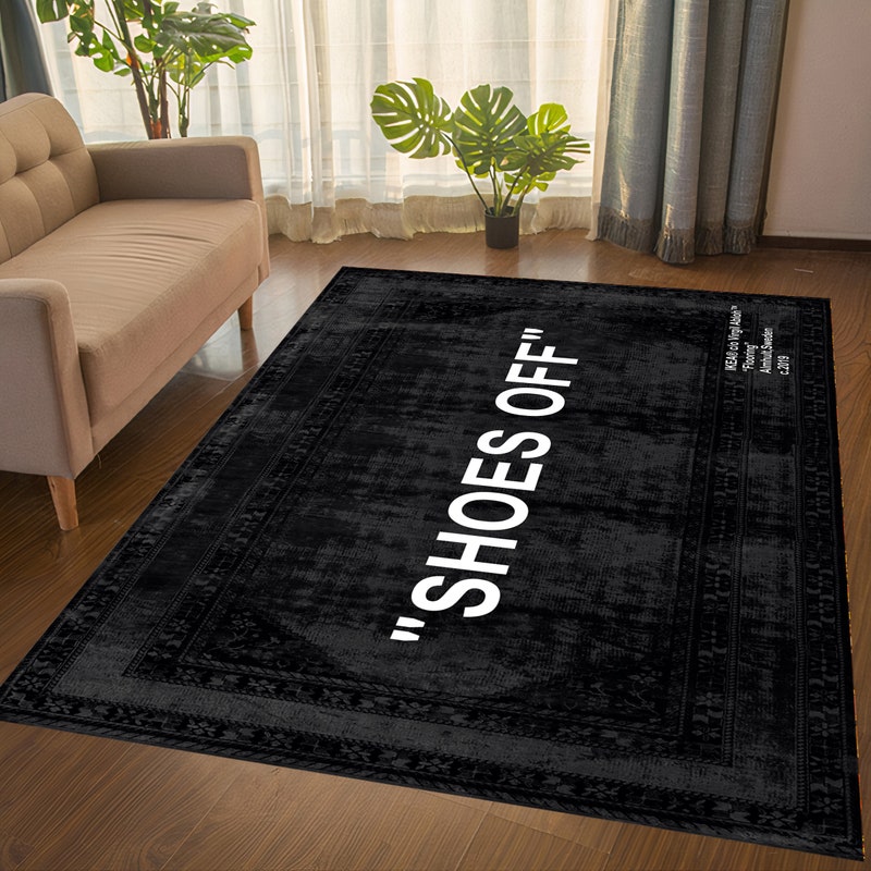 Shoes Off Rug,Seakers,Take Your Shoes Off,Custom Welcome Mat,Shoes Off ...