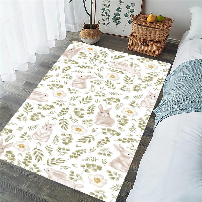 Bunny Rug - Etsy