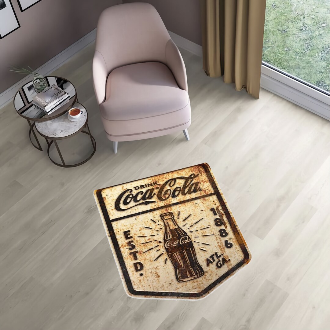 Coca Cola Rug,drink Rug,coke Rug,ice Coke,coke Bottle Rug,retro Rug ...