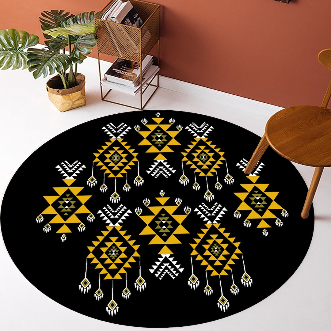 Ethnic Rug,geometric Rug,triangle Pattern Rug,vintage Rug,boho Decor ...