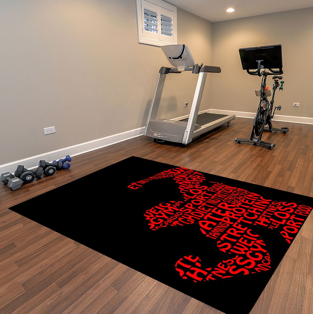 Gym Rugs,cardio Rug,motivational Words,sport Rug,sports Room Rug ...