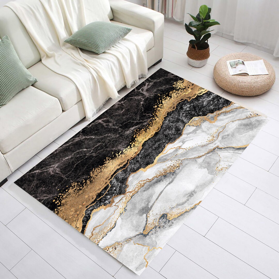 Marble Pattern Rug,art Rug,new Model Rug,modern Rug,wavy Pattern Rug ...