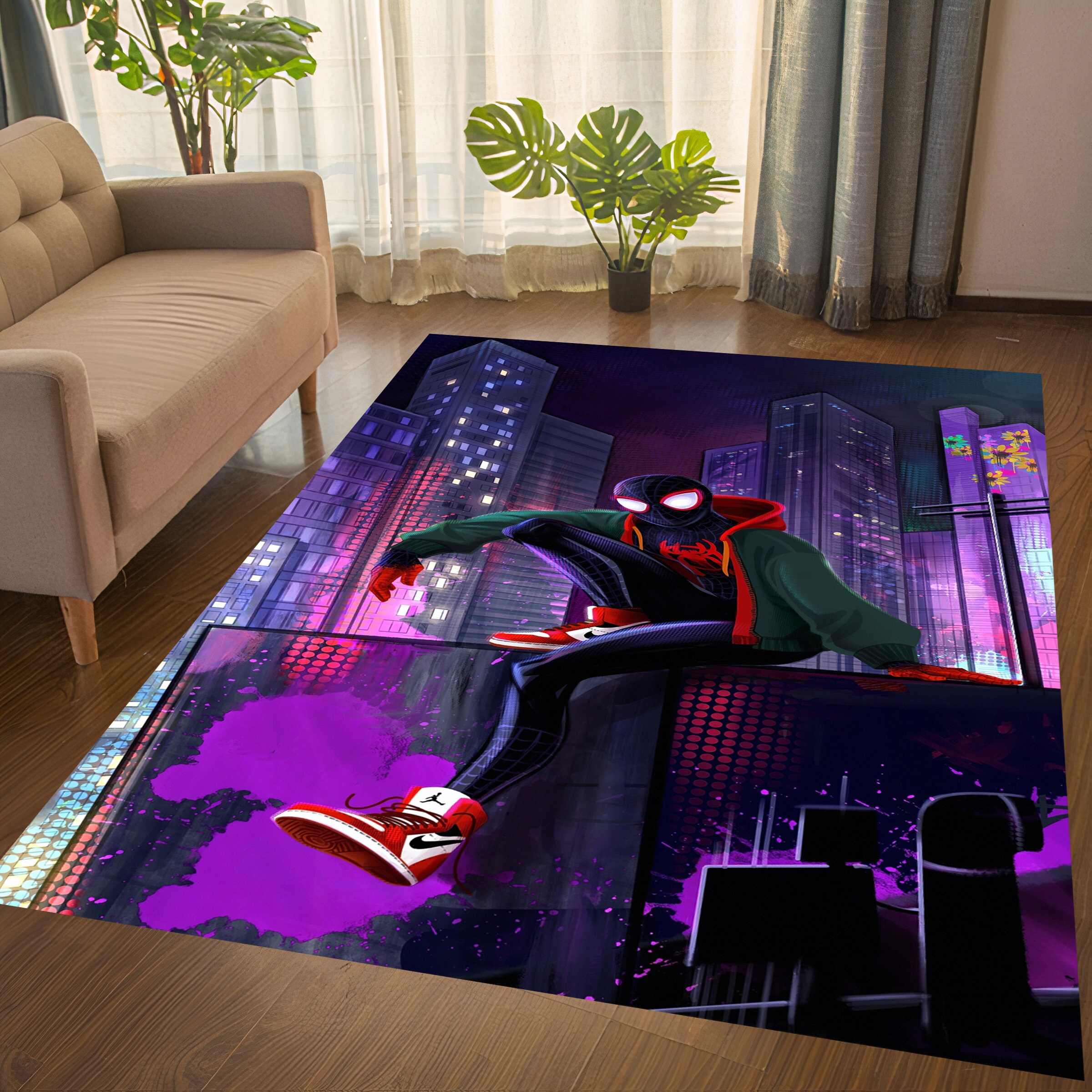 Spiderman Rug,spiderman Pattern Rug,sneakers Pattern Rug,spiderman Area ...