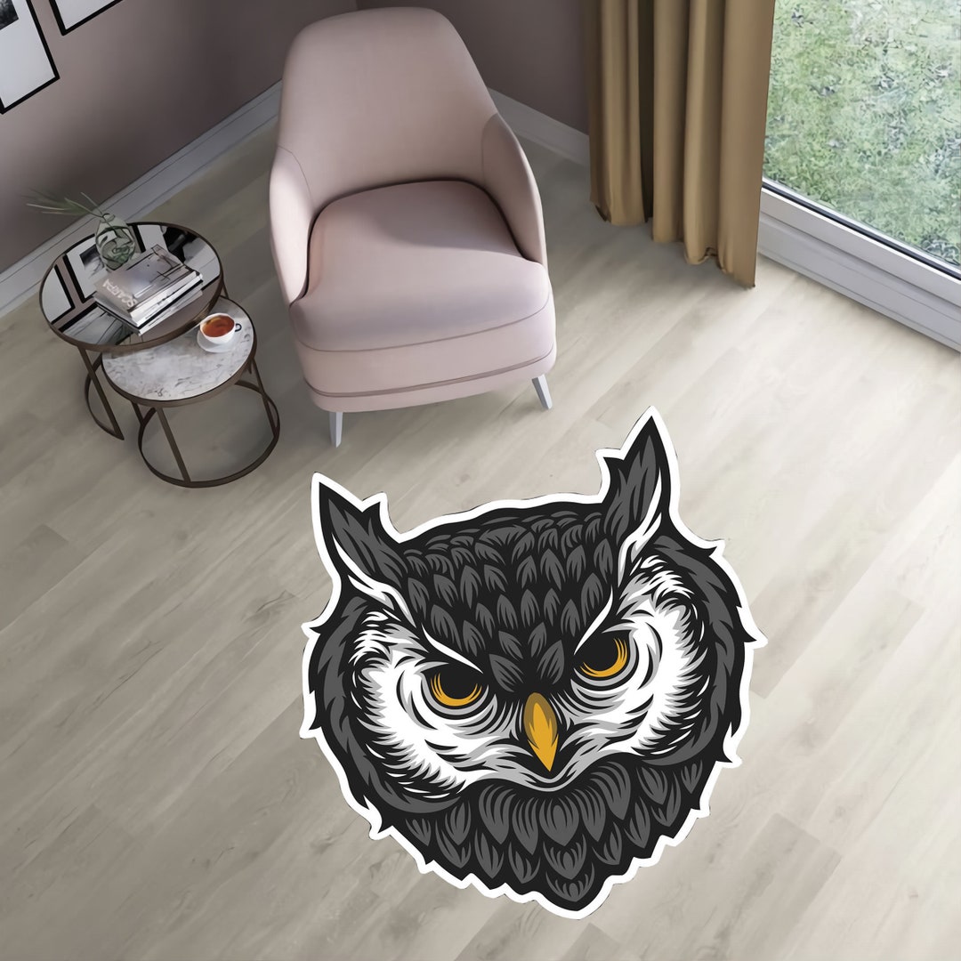 Owl Pattern Mats,owl Mats,black Mats,owl Lovers Mats,shaped Mats,kids ...