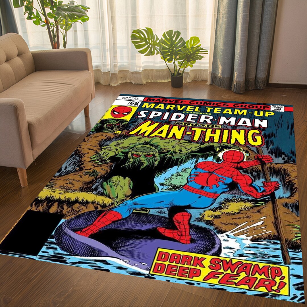 Spiderman Rug,spider Man Rug,magazine Cover Rug,spiderman Comic Rug ...