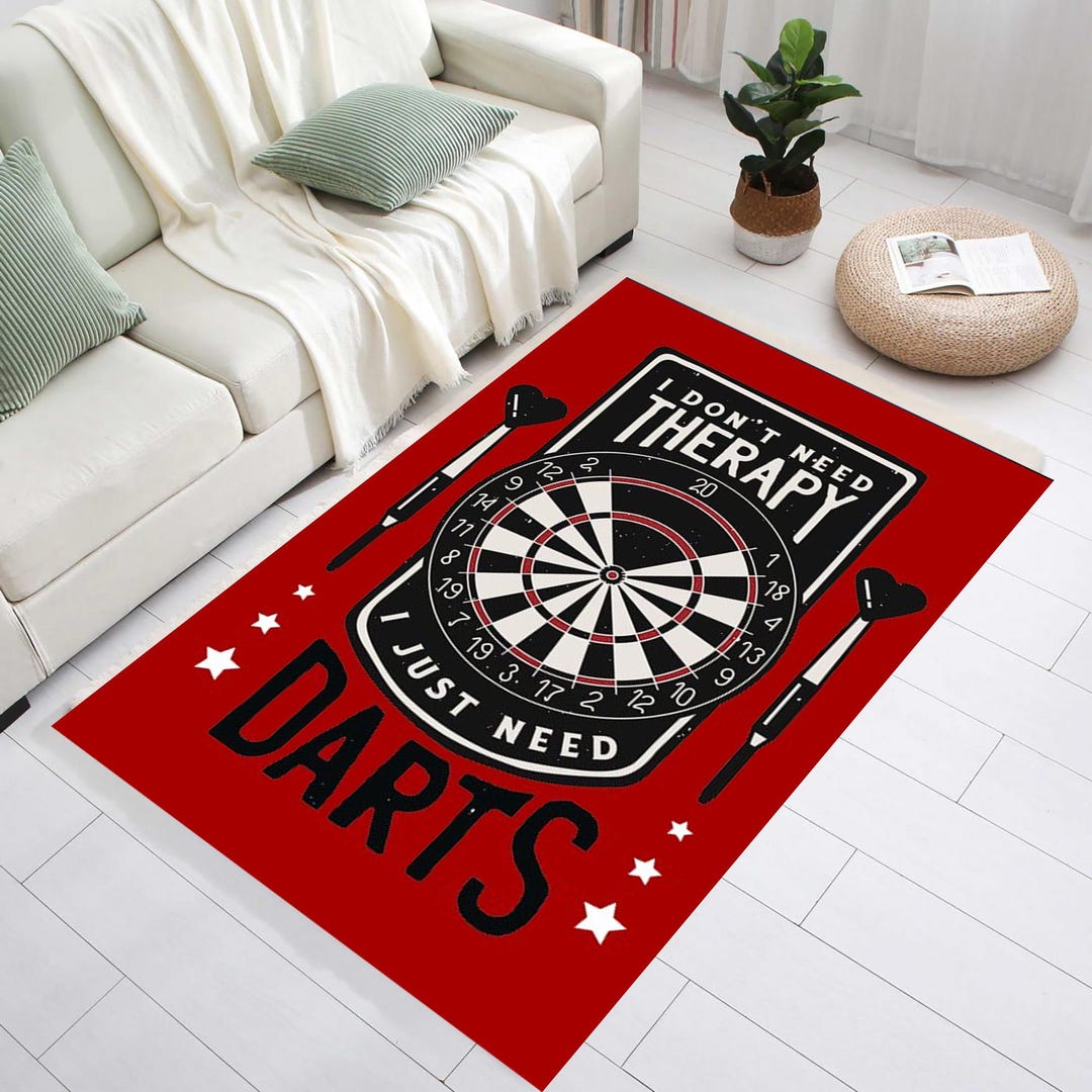 Dart Rug,play Room Rug,dart Pattern Rug, Game Room Rug,rugs for Living ...