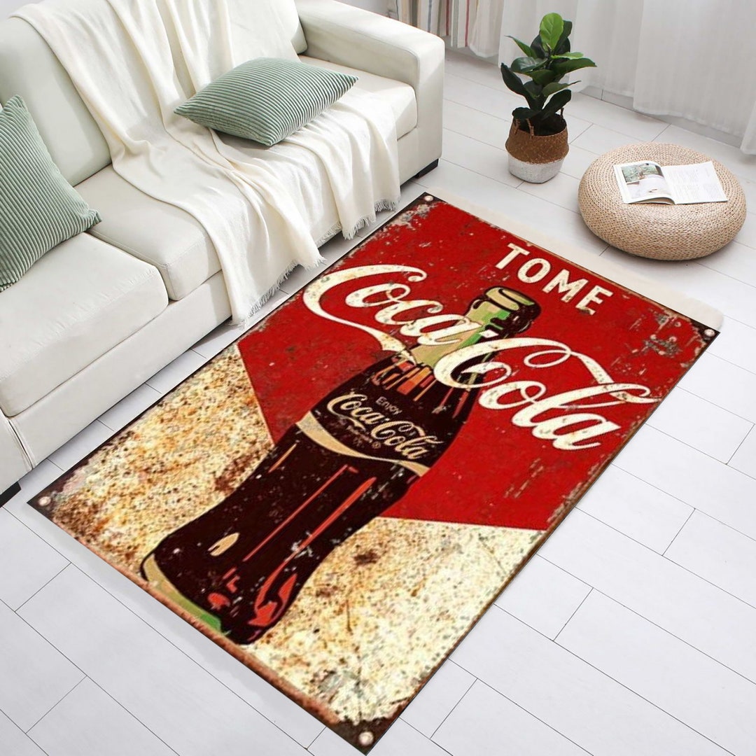 Coca Cola Rugs,cola Pattern Rugs,retro Rugs,drink Rugs,coke Bottle Rugs ...