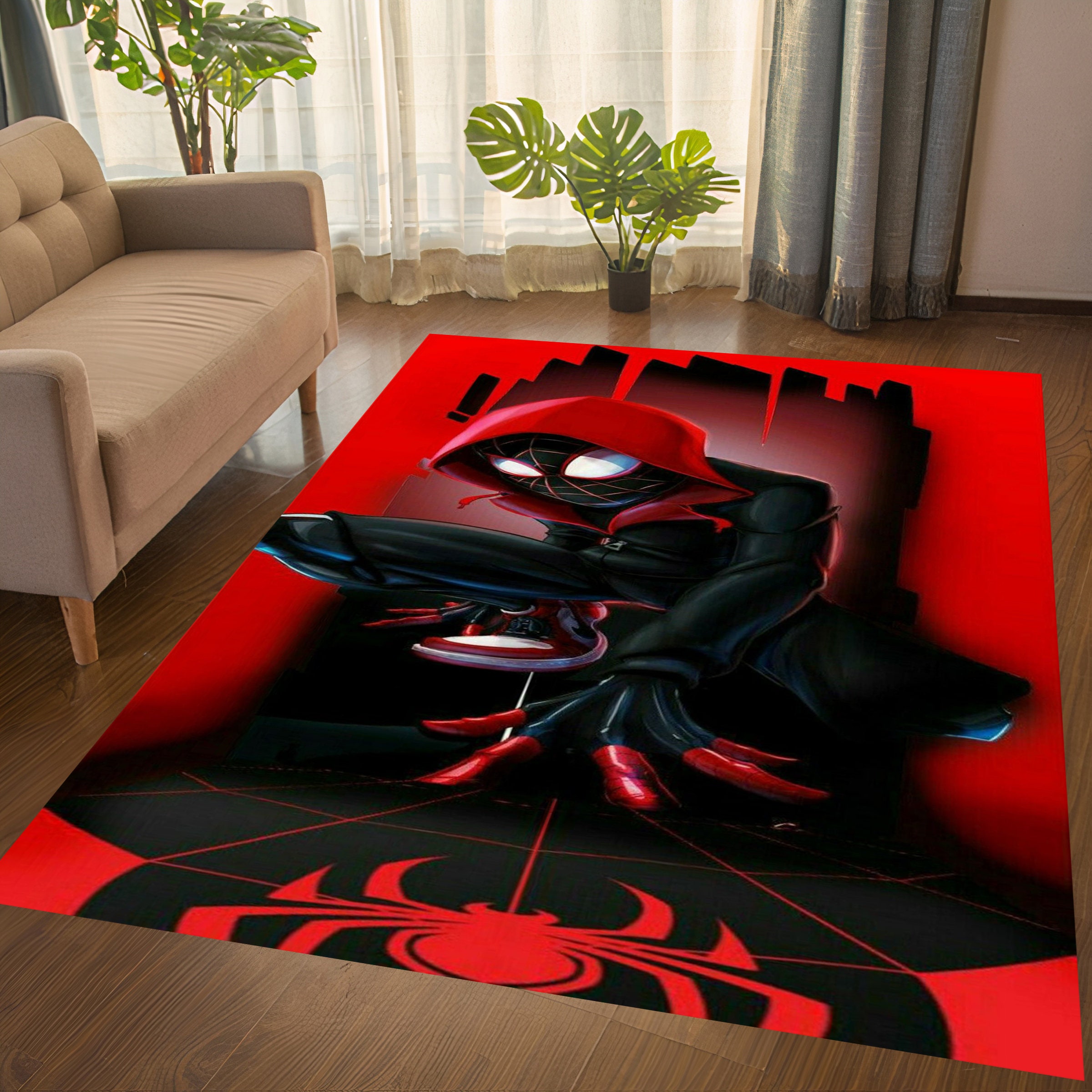 Spiderman Rug,spiderman Pattern Rug,sneakers Rug,spiderman Comic Cover ...