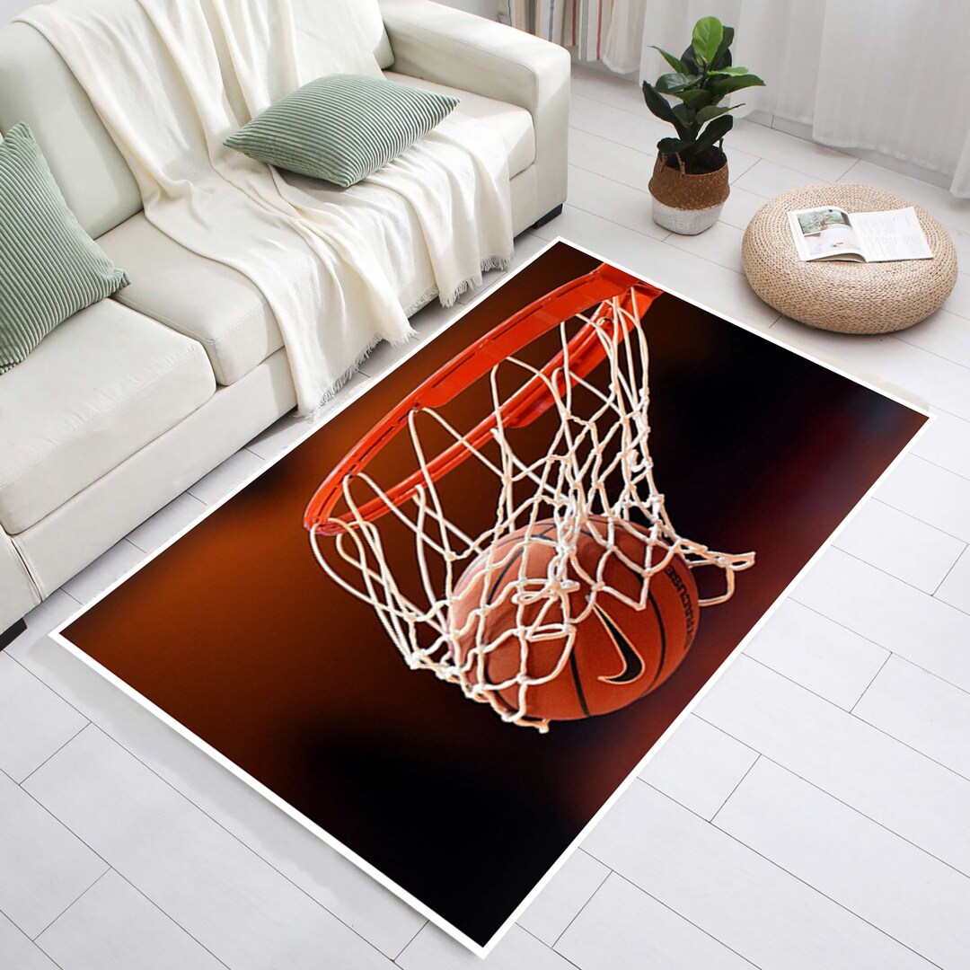 Basketball Hoop,basketball Rug,basketball Pattern Rug,colorful Rug ...
