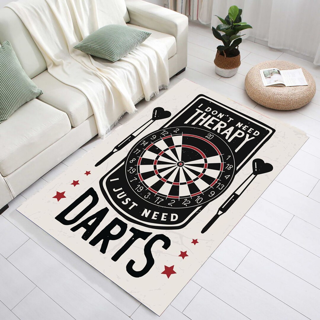 Dart Rug,play Room Rug,dart Pattern Rug, Game Room Rug,rugs for Living ...