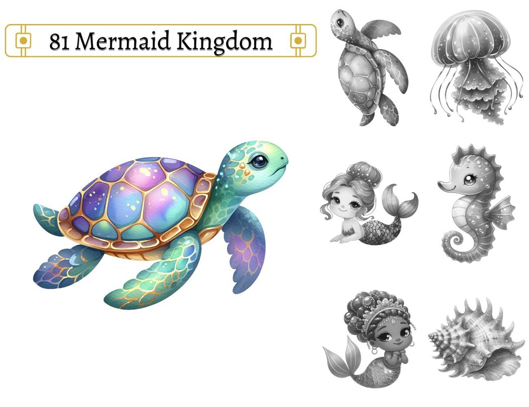 81 Mythical Mermaid Coloring Pages: Sea Creatures, Fantasy Art ...