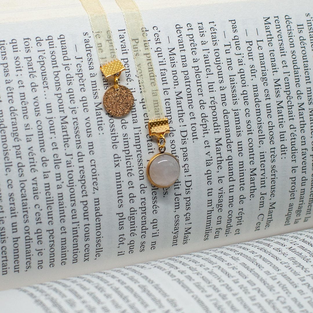 Natural Stone Bookmark Bookmark - Etsy
