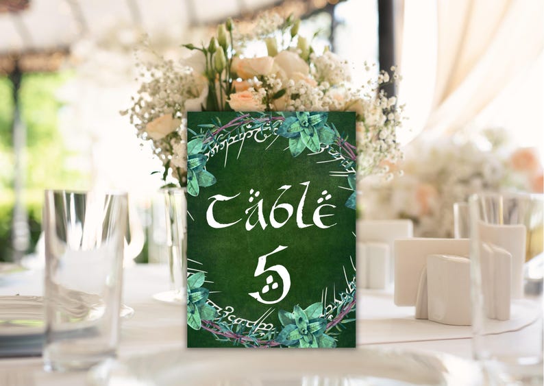 Editable LOTR Wedding Set Large Bundle Templates, Geek Wedding, Tolkien ...