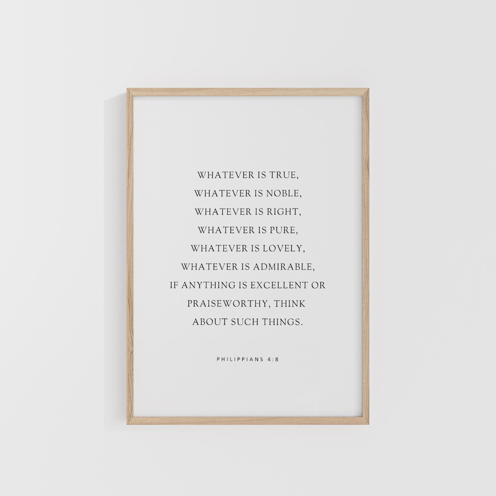Philippians 4:8, Whatever is True, Bible Verse Printable, Scripture ...